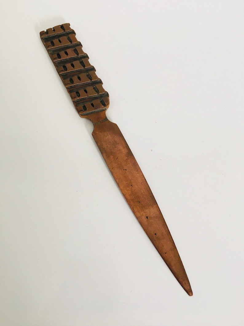 Antique WW1 Copper Letter Opener - Trench Crafts 23 Cm - Etsy