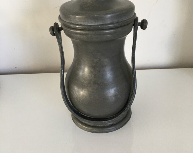 Old Handmade Solid White Iron Hand Pot, JG Jean Goardere Hallmark ...