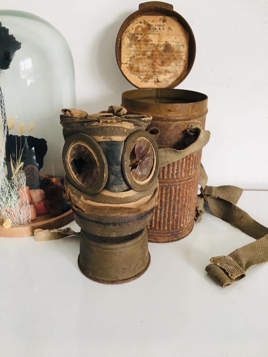 Rare Antique French ARS17 WW1 Gas Mask in Original Box - Etsy