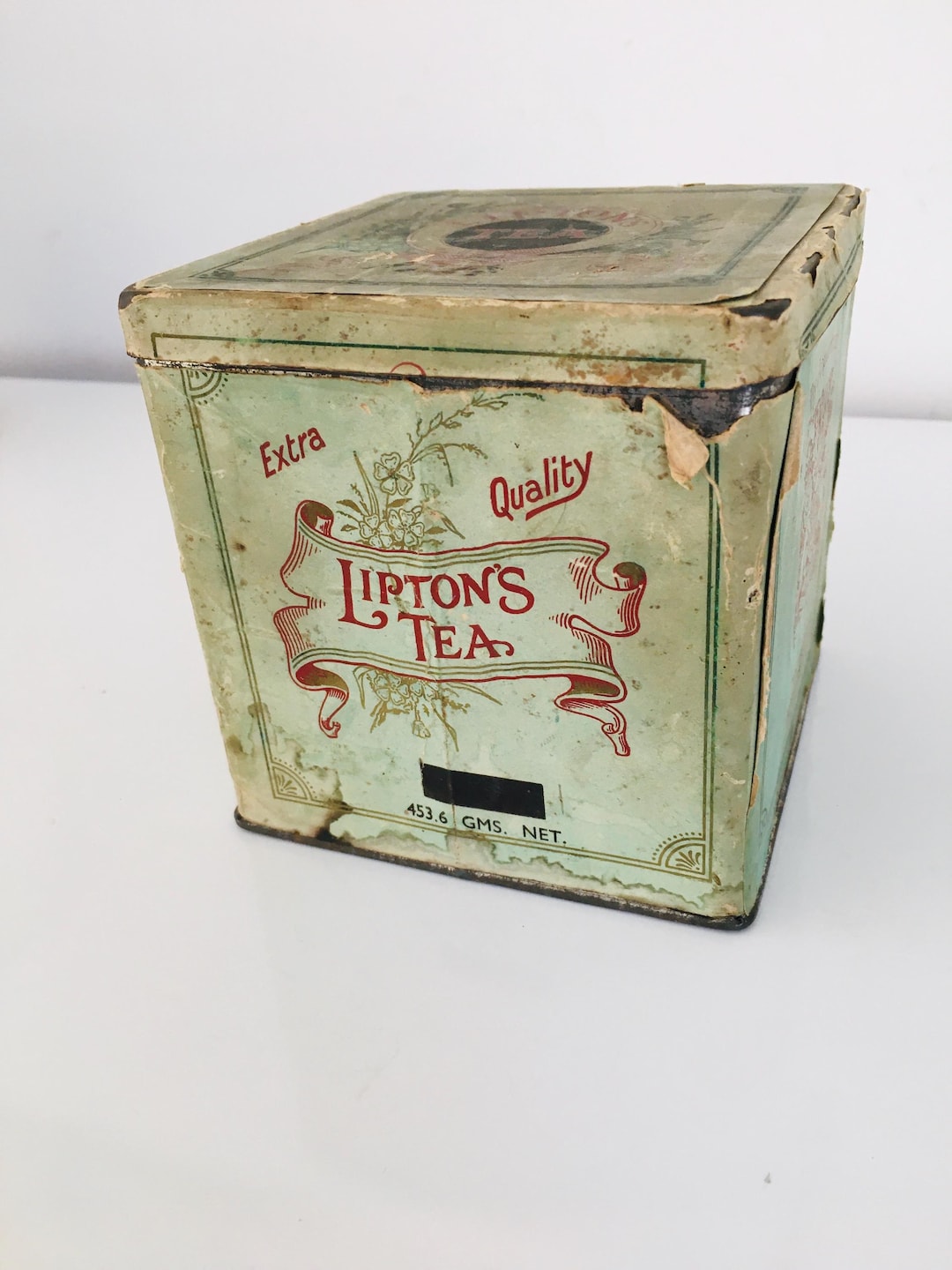 Rare Antique Complete Vintage English Lipton's Tea Caddy - Etsy