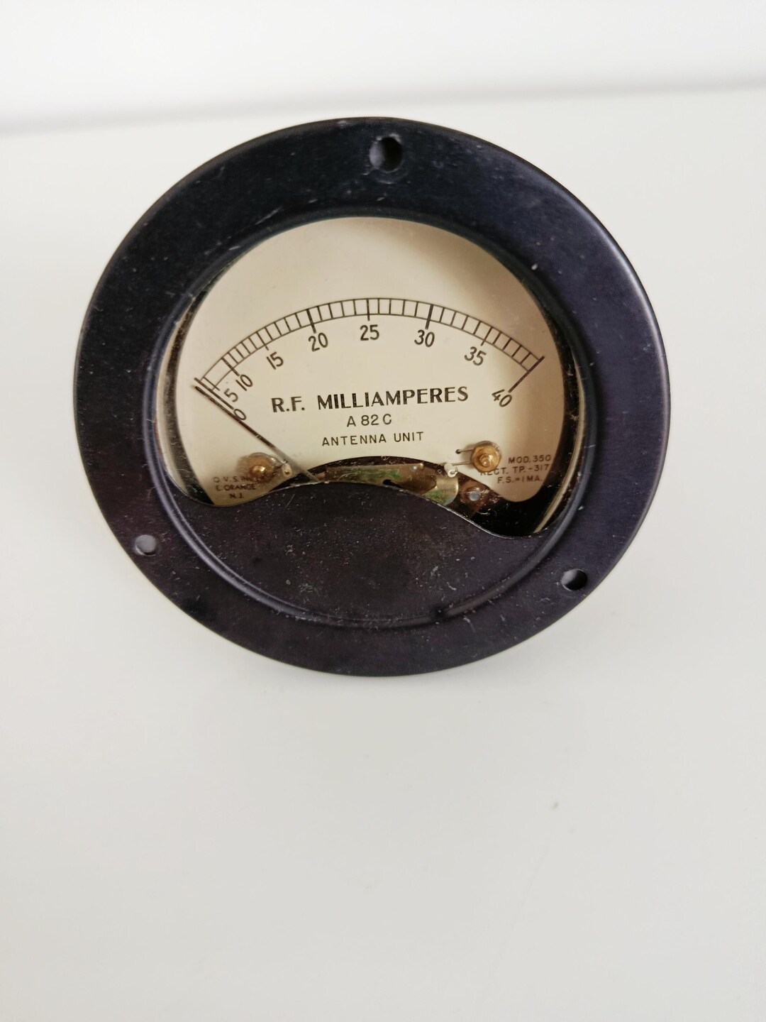 Vintage RF Milliammeter • 1940s Radio Measuring Instrument • Bakelite ...