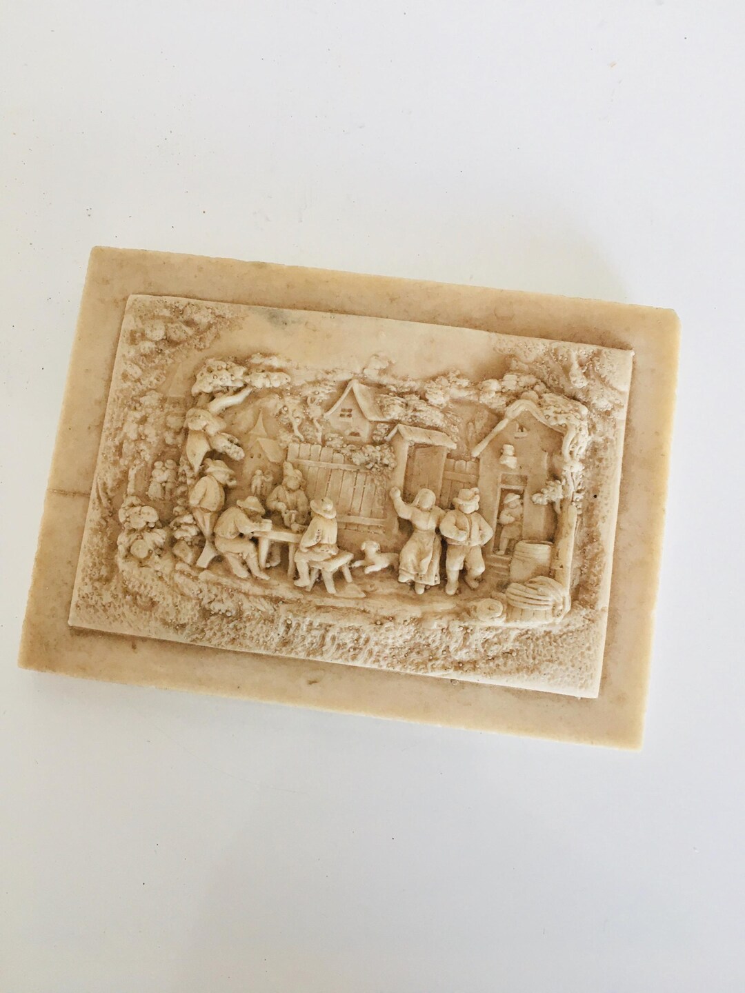 Ancient Bas-relief on Limestone / Petrifying Fountain / Auvergne ...