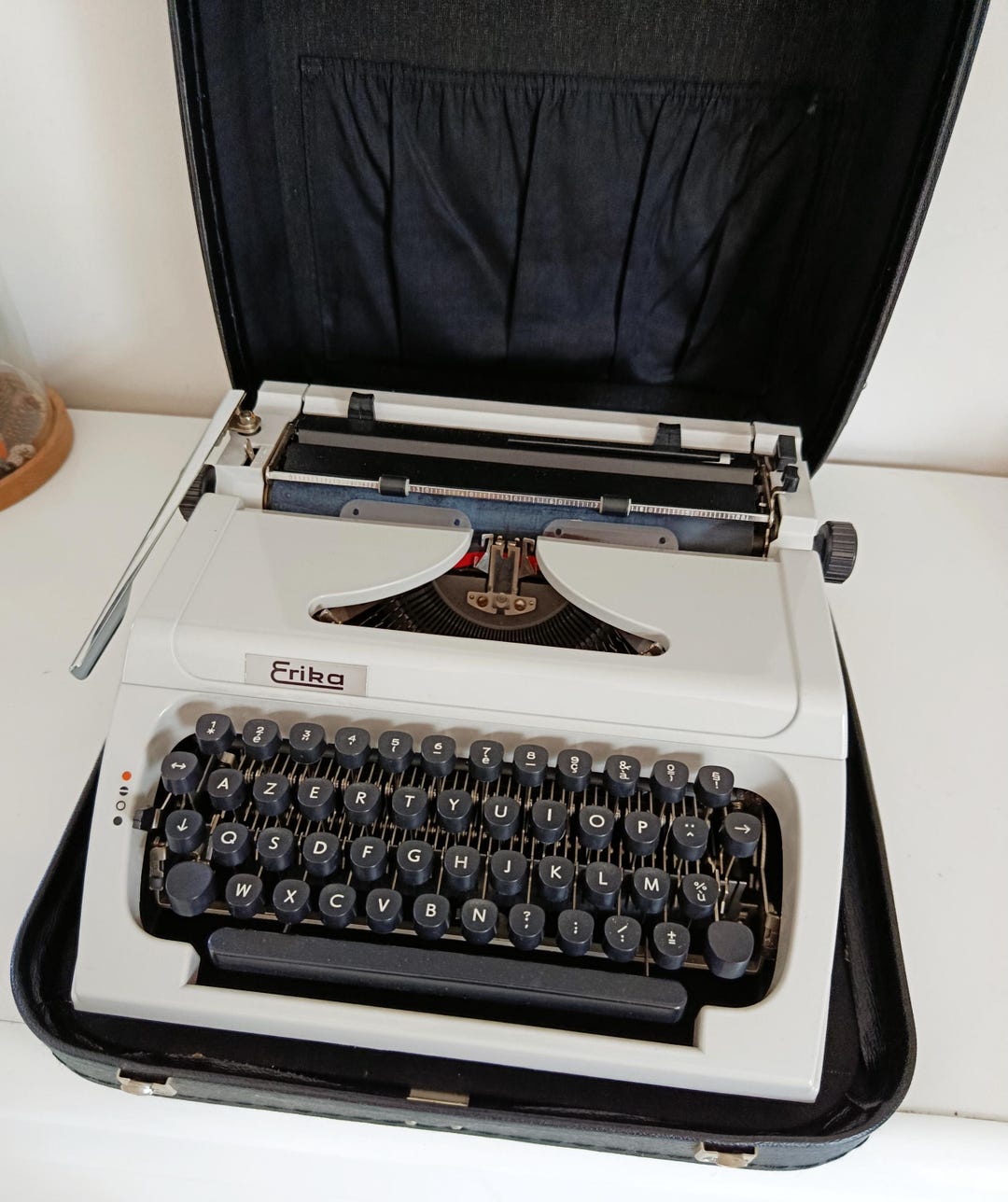 Antique German Erika 155 Vintage Typewriter From 1985 in Its Carrying ...