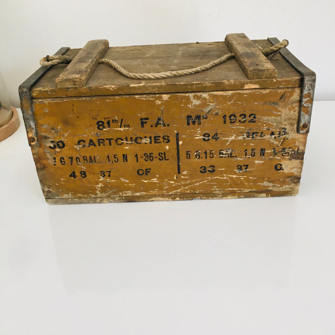 Old Empty French Military Crate From Relais for 81 Mm Ww2 Ammunition - Etsy