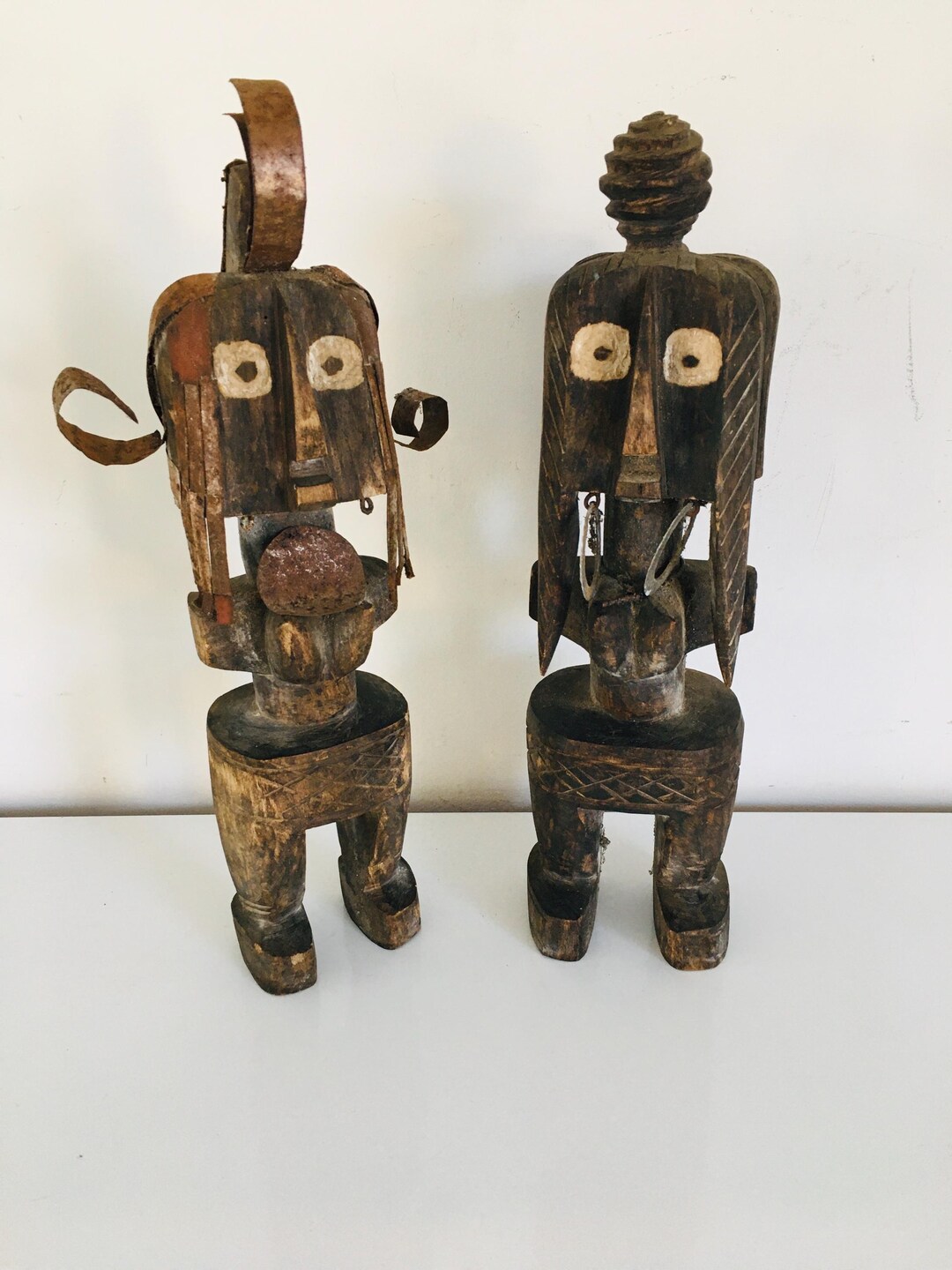 African Art Set of 2 Ancient Female Statuettes / Ancient Chad - Etsy