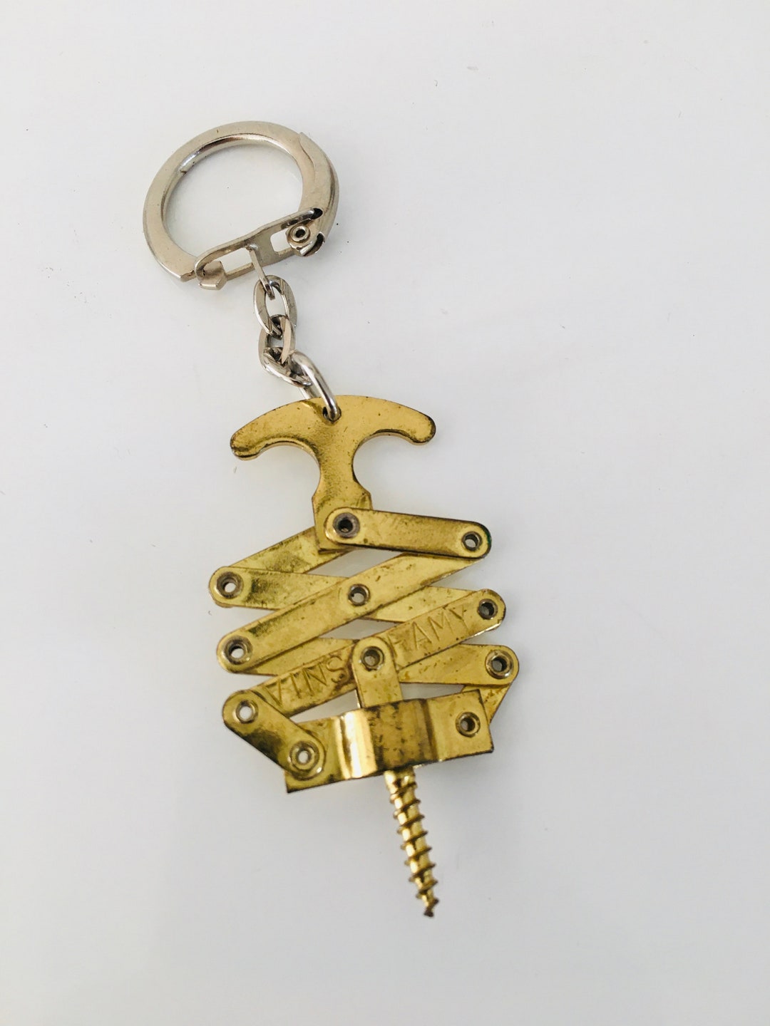 Old Key Ring Corkscrew Zig-zag France Vintage - Etsy