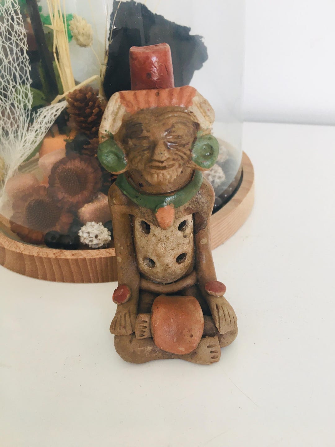 Antique 4-hole Clay Ocarina Whistle/flute / Aztec / Mexico / Terracotta ...