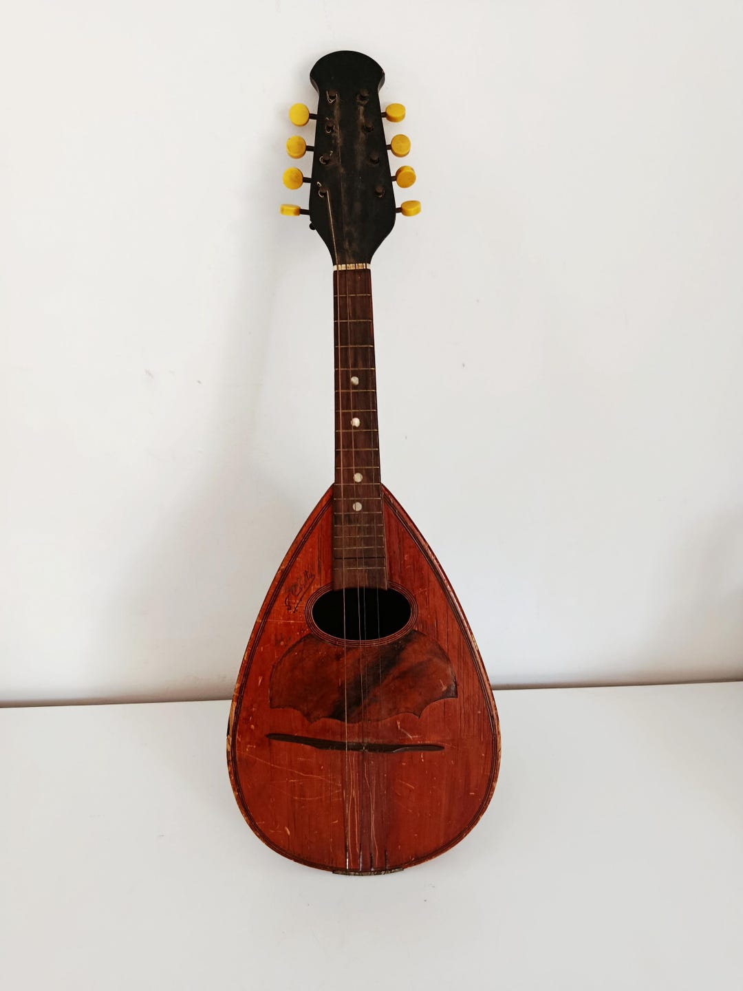 Antique Neapolitan-style Mandolin Signed R.garelli/ Mirecourt Vintage ...