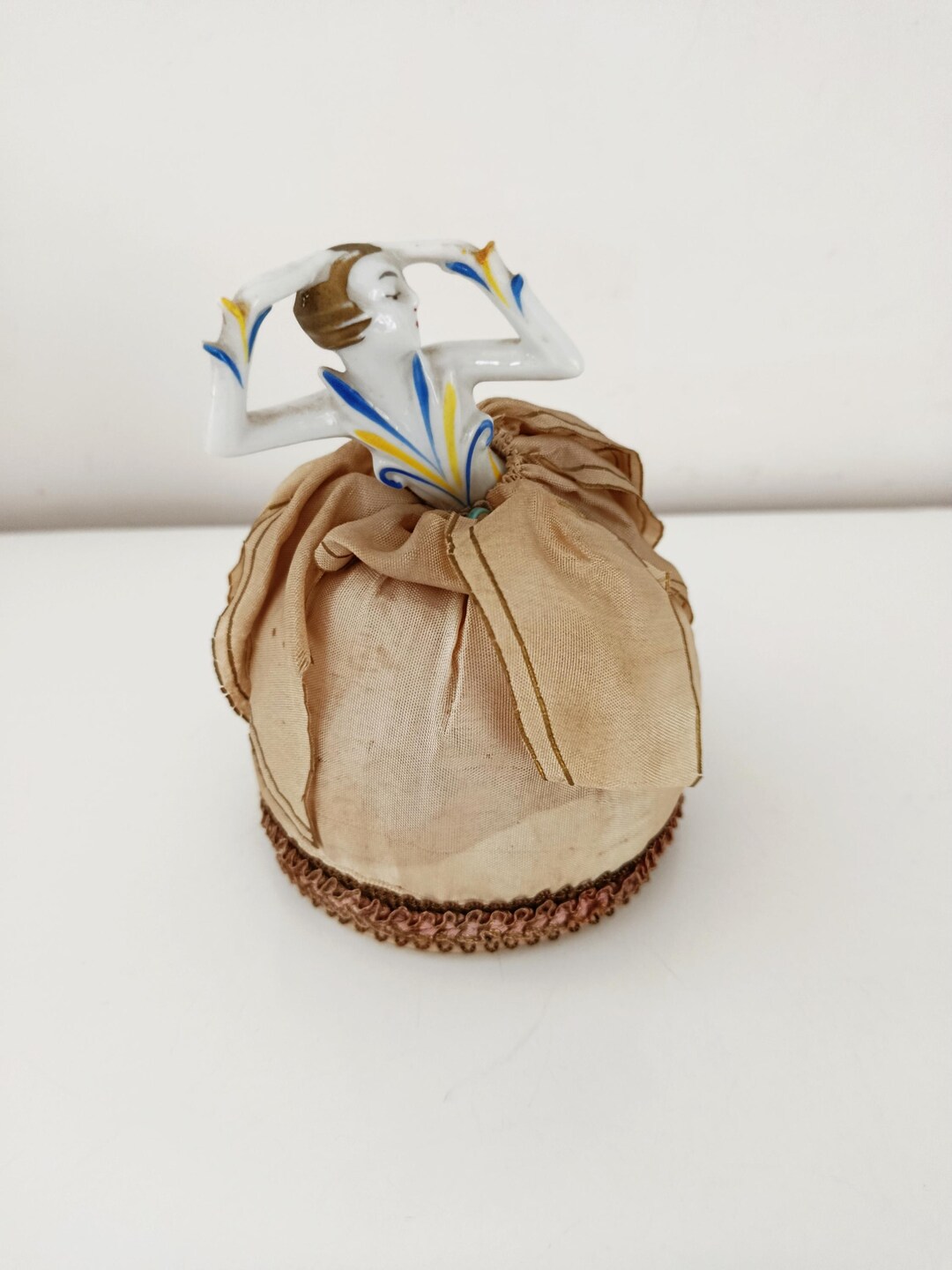 Antique Half-figure Porcelain Doll Hidden Box 12 Cm - Etsy