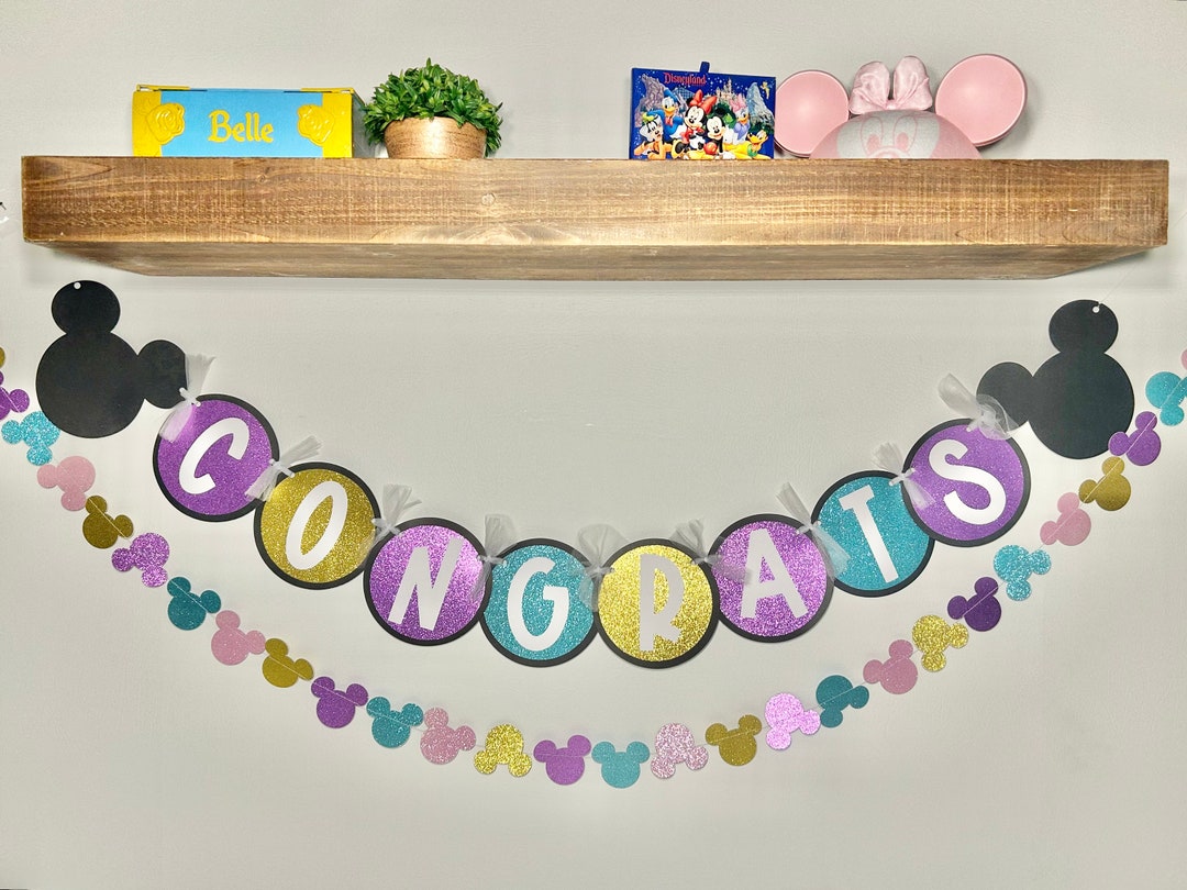 Disney Congrats Banner - Etsy