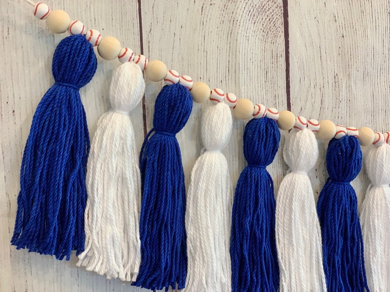 Baseball Tassel Garland | Baseball Banner - Etsy