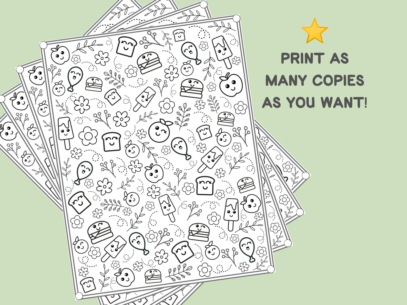Coloring Kawaii Cute Coloring Sheets Kawaii Coloring Pages Printable ...