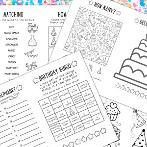 Personalized Birthday Coloring Book Custom Birthday Party Favors Kids ...