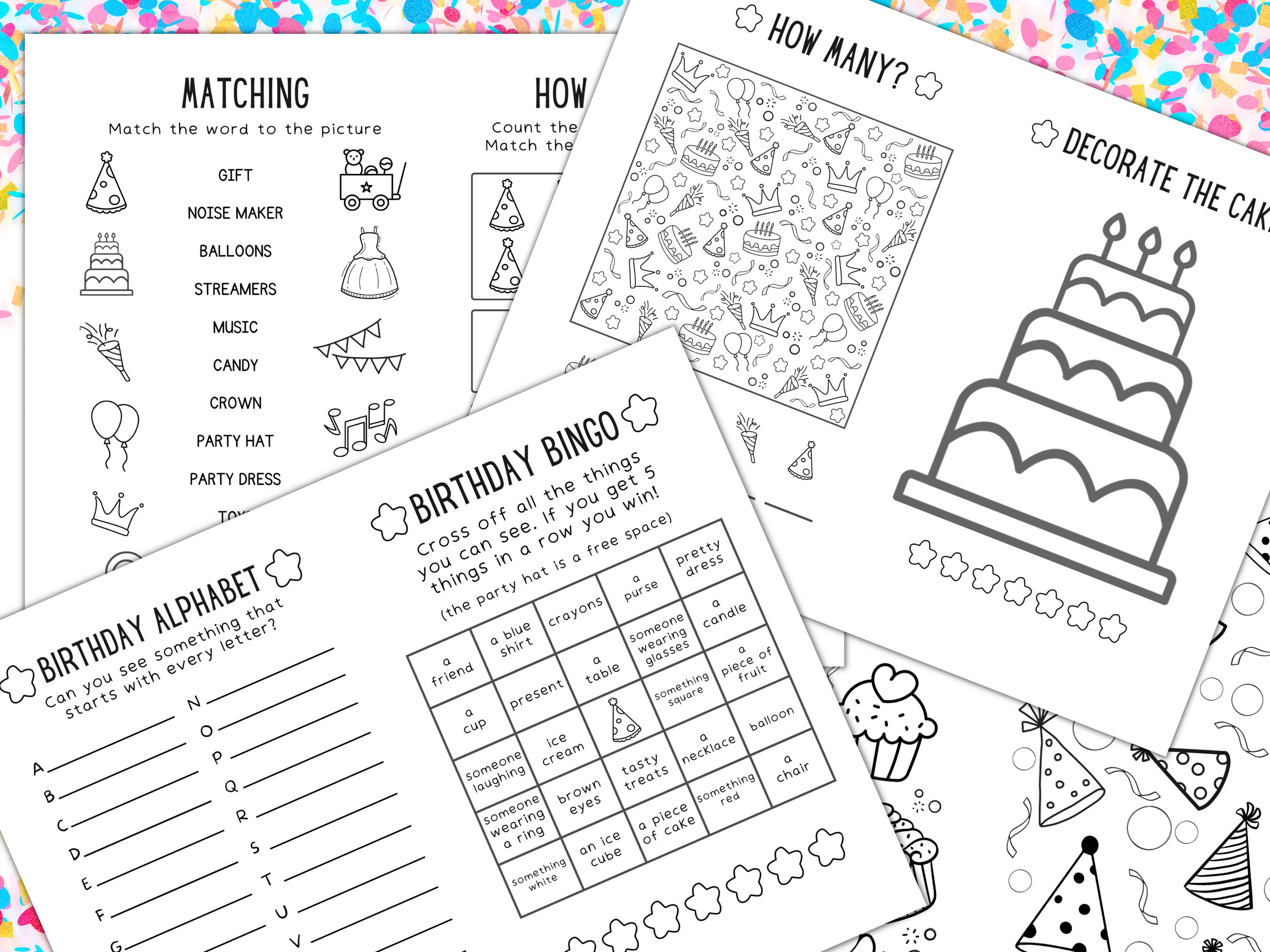 Personalized Birthday Coloring Book Custom Birthday Party Favors Kids ...