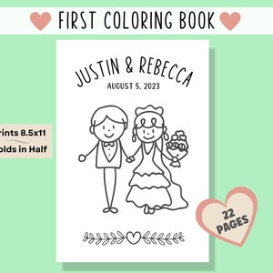 BUNDLE Kids Wedding Activities Wedding Coloring Kids Wedding Coloring ...