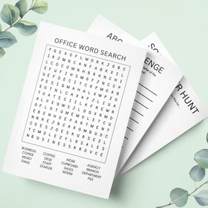 Editable Office Party Games for Work Party Ideas for Team Meeting Fun ...