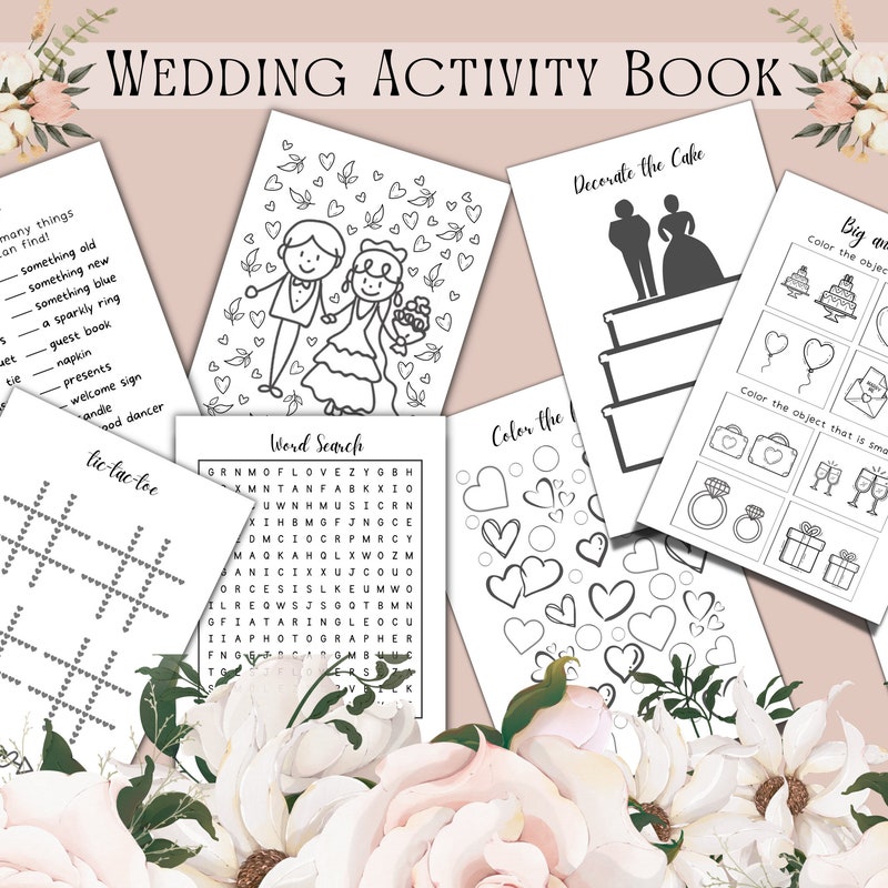 Wedding Coloring Books - Etsy