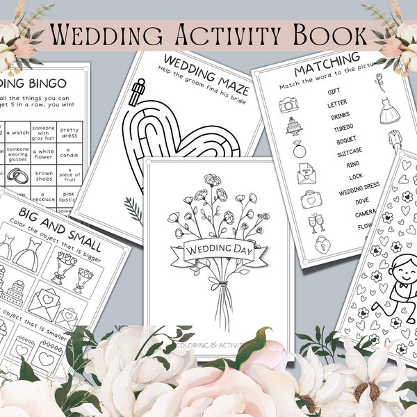 Kids Wedding Activity Kit - Etsy