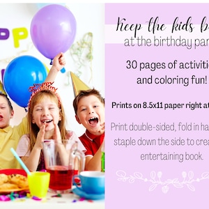 Personalized Birthday Coloring Book Custom Birthday Party Favors Kids ...