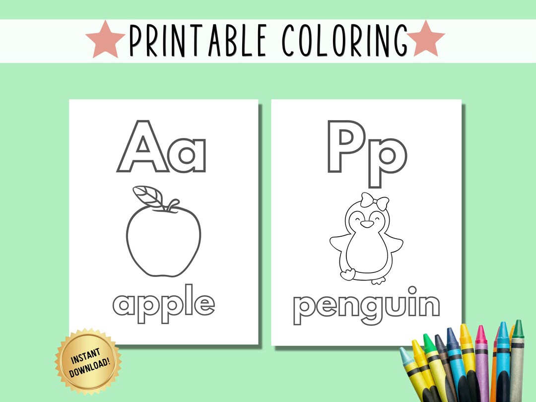 26 Alphabet Coloring Pages, Kids Alphabet Coloring Pages, Kids Coloring ...