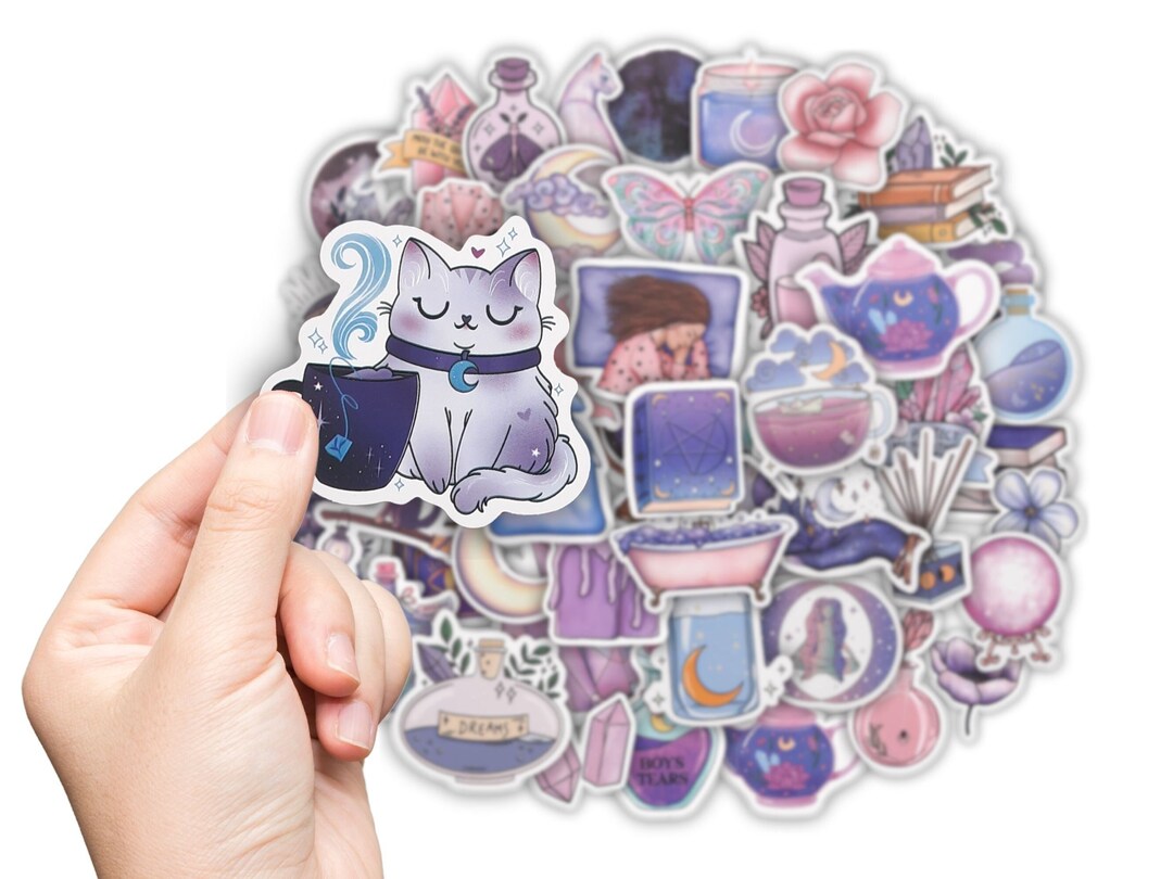 Witchy Sticker Pack Magical Witch Stickers Mystery Vinyl Sticker ...