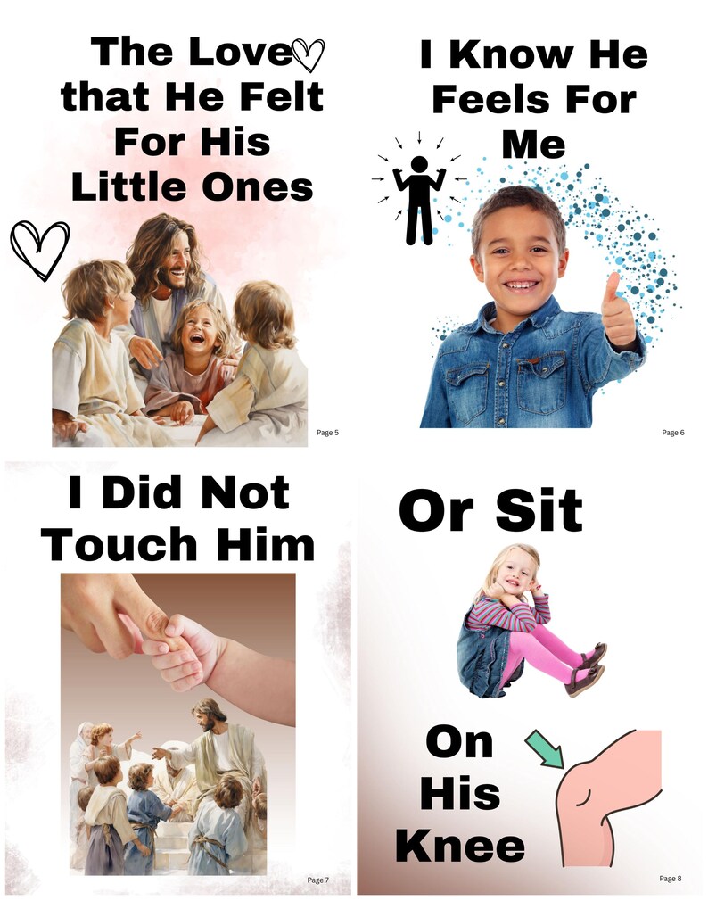 Flip Chart for the Primary Song I Know My Savior Loves Me. for Primary ...
