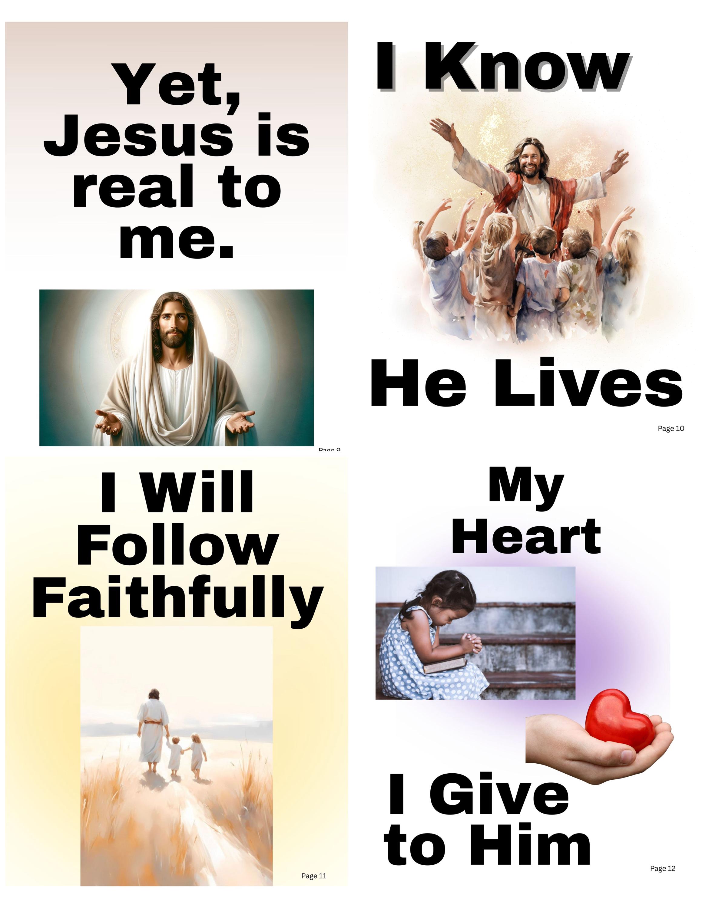 Flip Chart for the Primary Song I Know My Savior Loves Me. for Primary ...