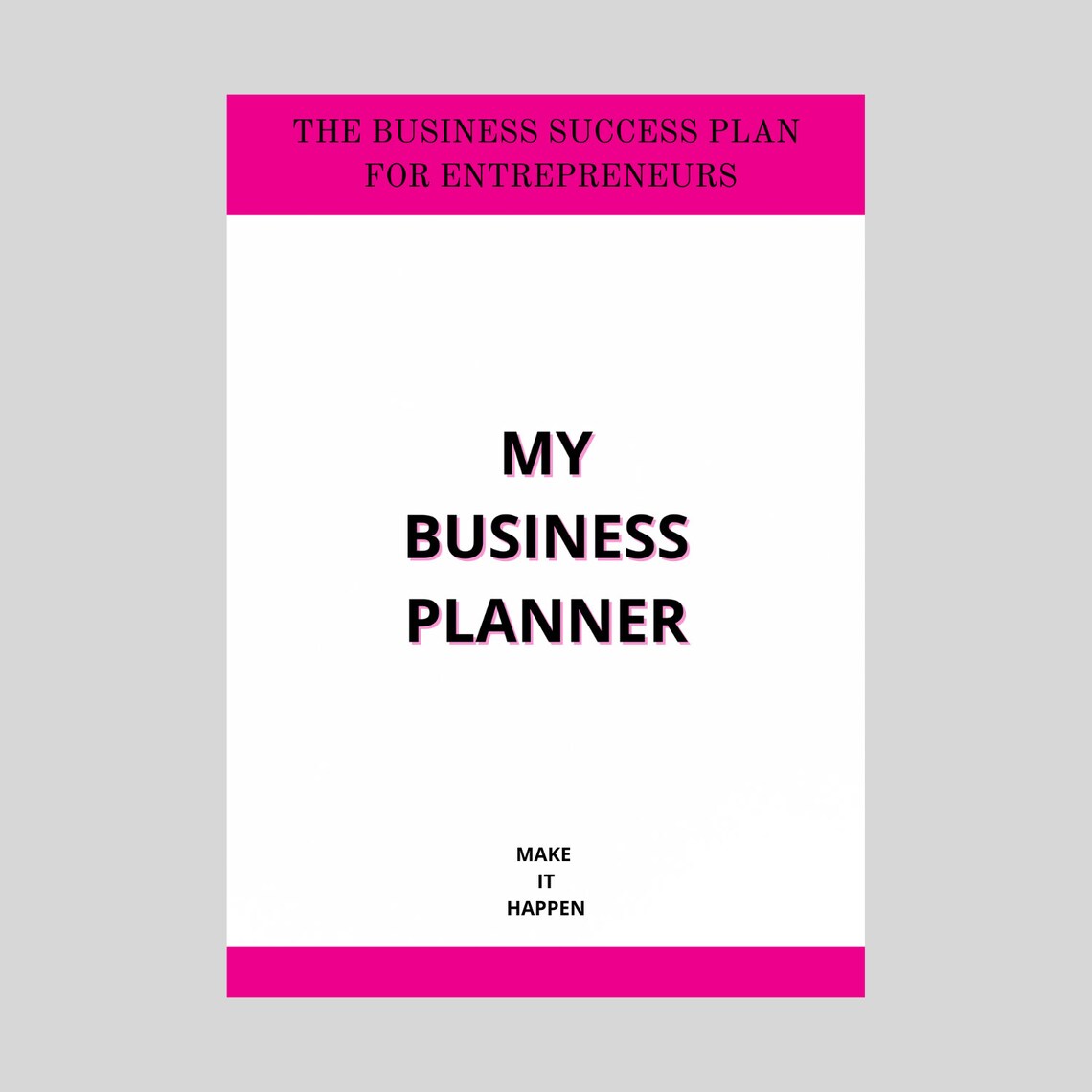 Business Success Plan for Entrepreneurs Instant Downloadable PDF and ...