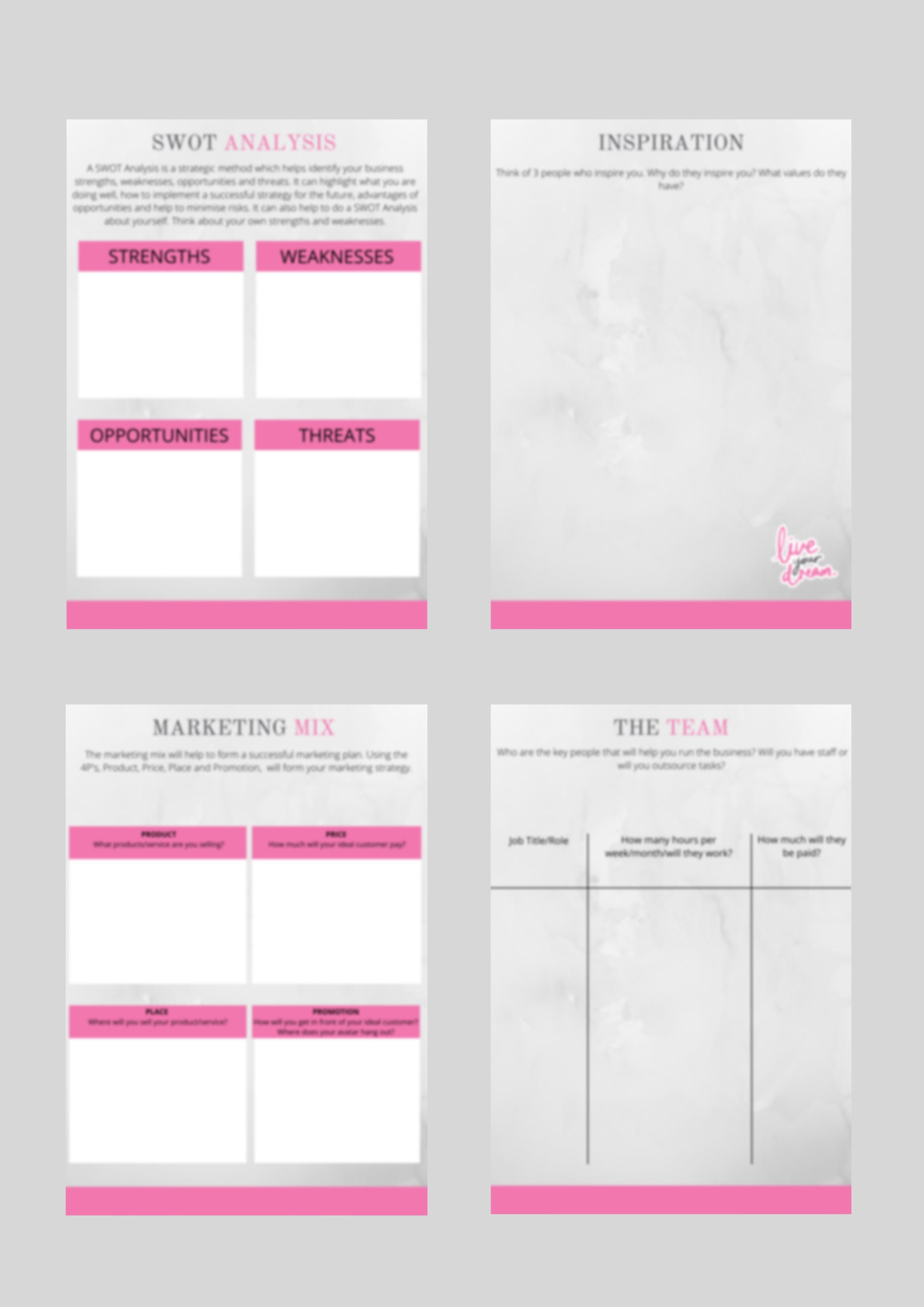 Business Success Plan for Entrepreneurs Instant Downloadable - Etsy