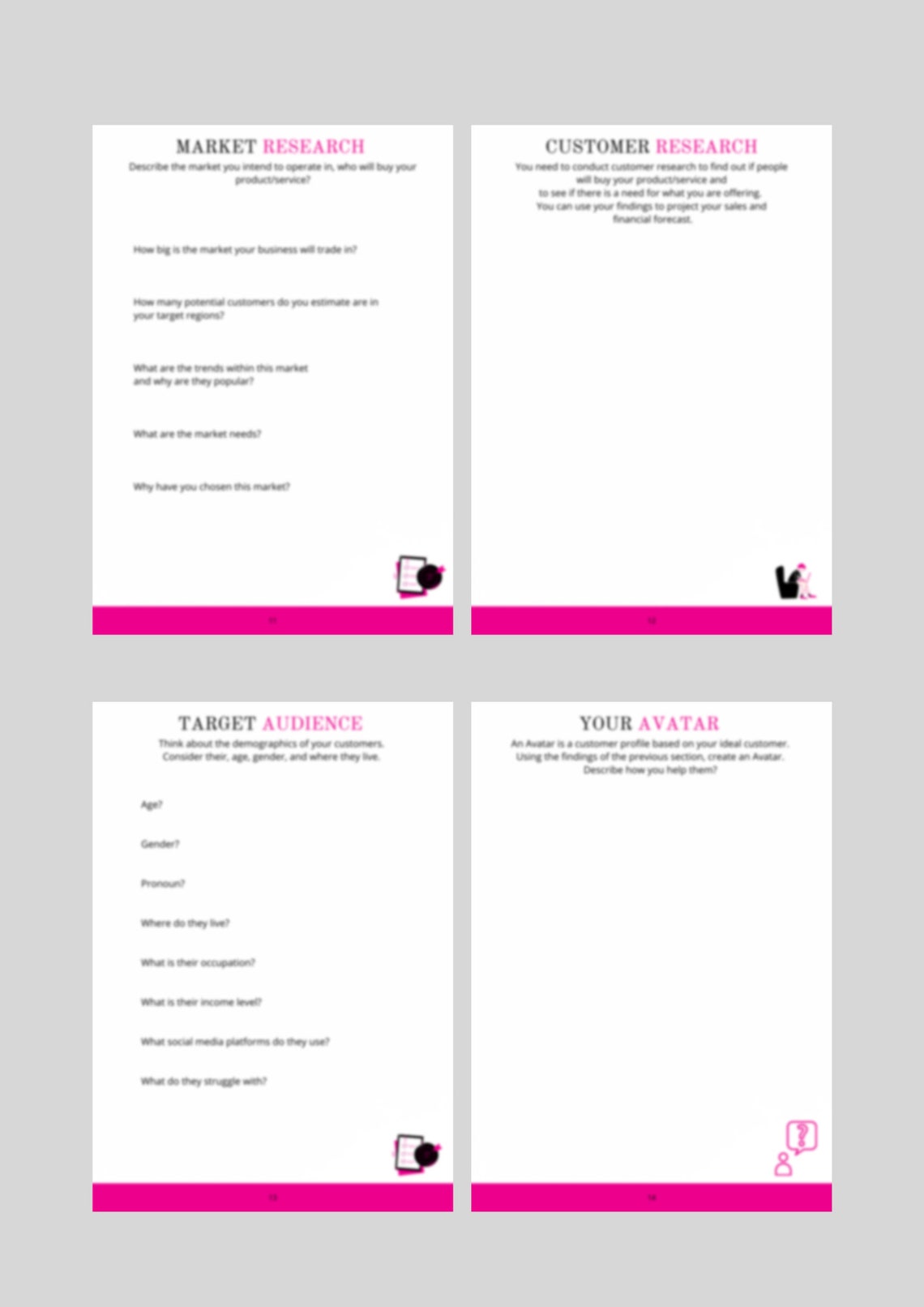 Business Success Plan for Entrepreneurs Instant Downloadable PDF and ...