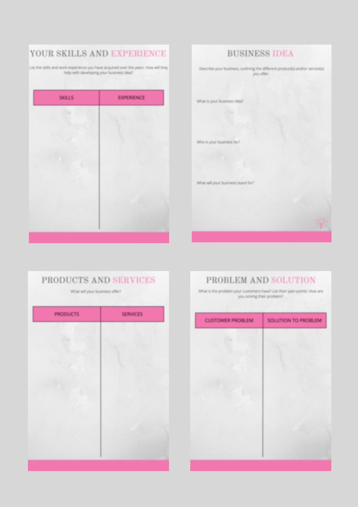 Business Success Plan for Entrepreneurs Instant Downloadable - Etsy