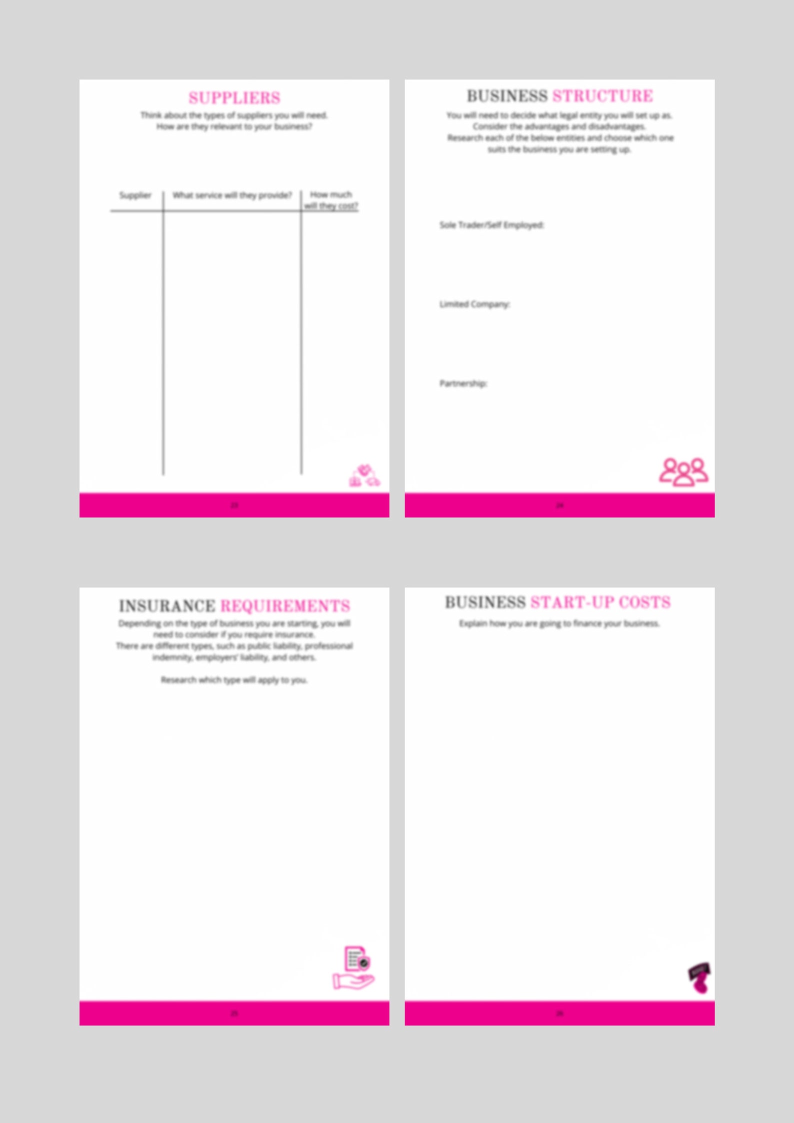 Business Success Plan for Entrepreneurs Instant Downloadable PDF and ...