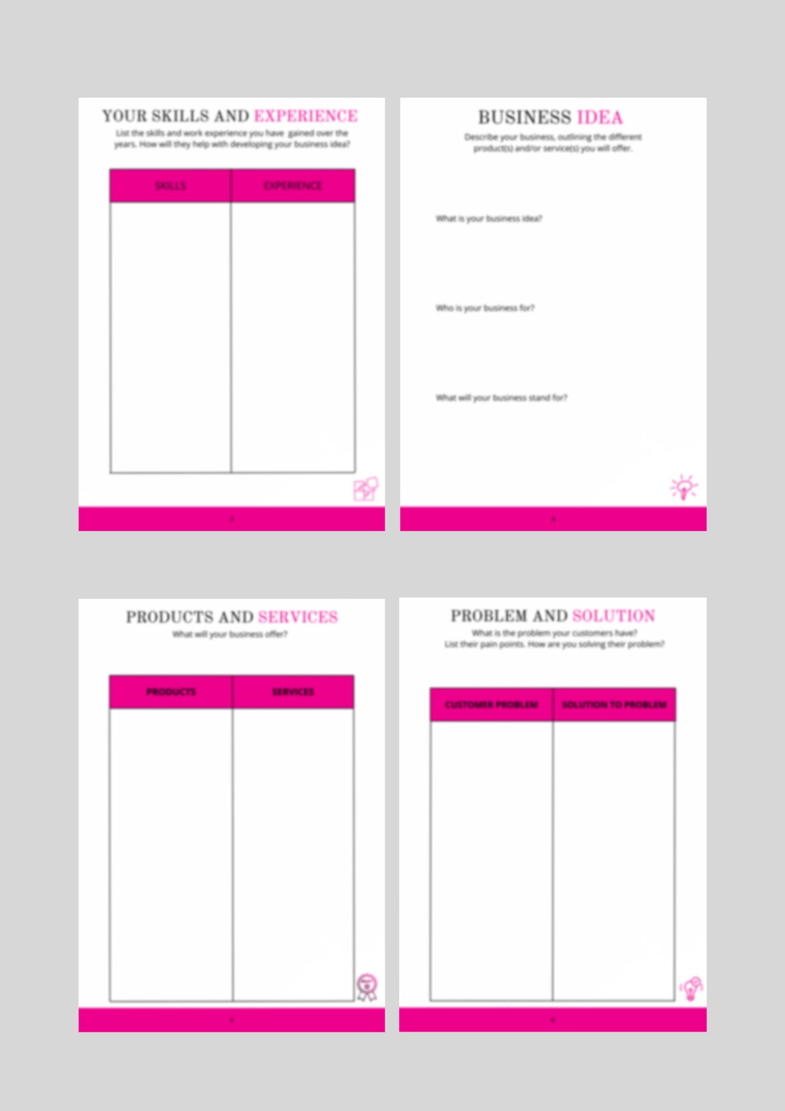 Business Success Plan for Entrepreneurs Instant Downloadable PDF and ...