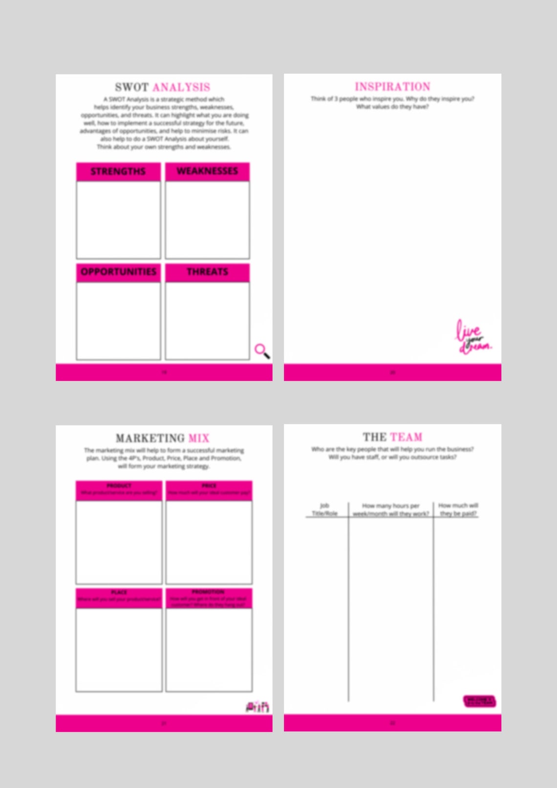 Business Success Plan for Entrepreneurs Instant Downloadable PDF and ...