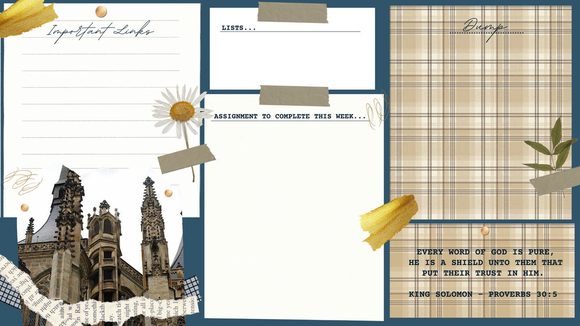 Organization Desktop Wallpaper/adhd Desktop - Etsy