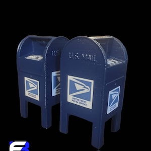 1/8 USPS Post Box Miniature for Fingerboarding or Dioramas. - Etsy