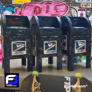 1/8 USPS Post Box Miniature for Fingerboarding or Dioramas. - Etsy