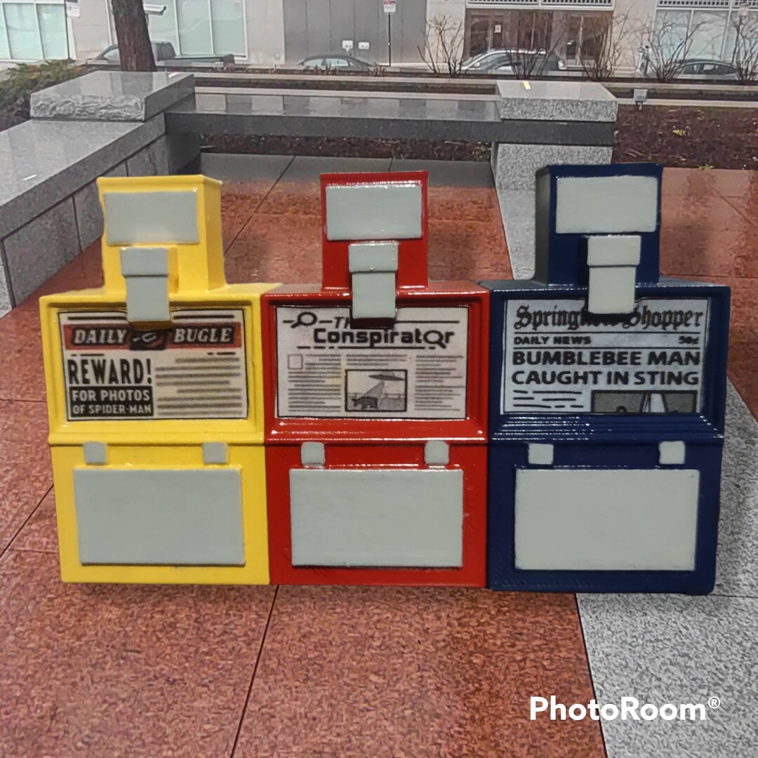 1/8 Scale Newspaper Box for Fingerboarding or Dioramas. - Etsy