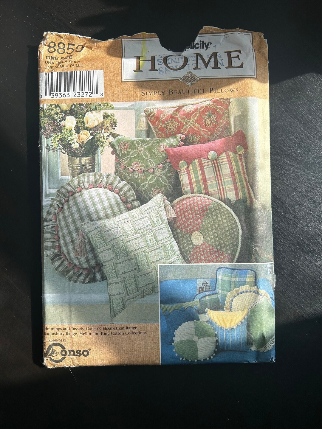 Simplicity 8859 Sewing Pattern for Simply Beautiful Pillows PATTERN ... Simplicity 8859 Sewing Pattern for Simply Beautiful Pillows PATTERN ...