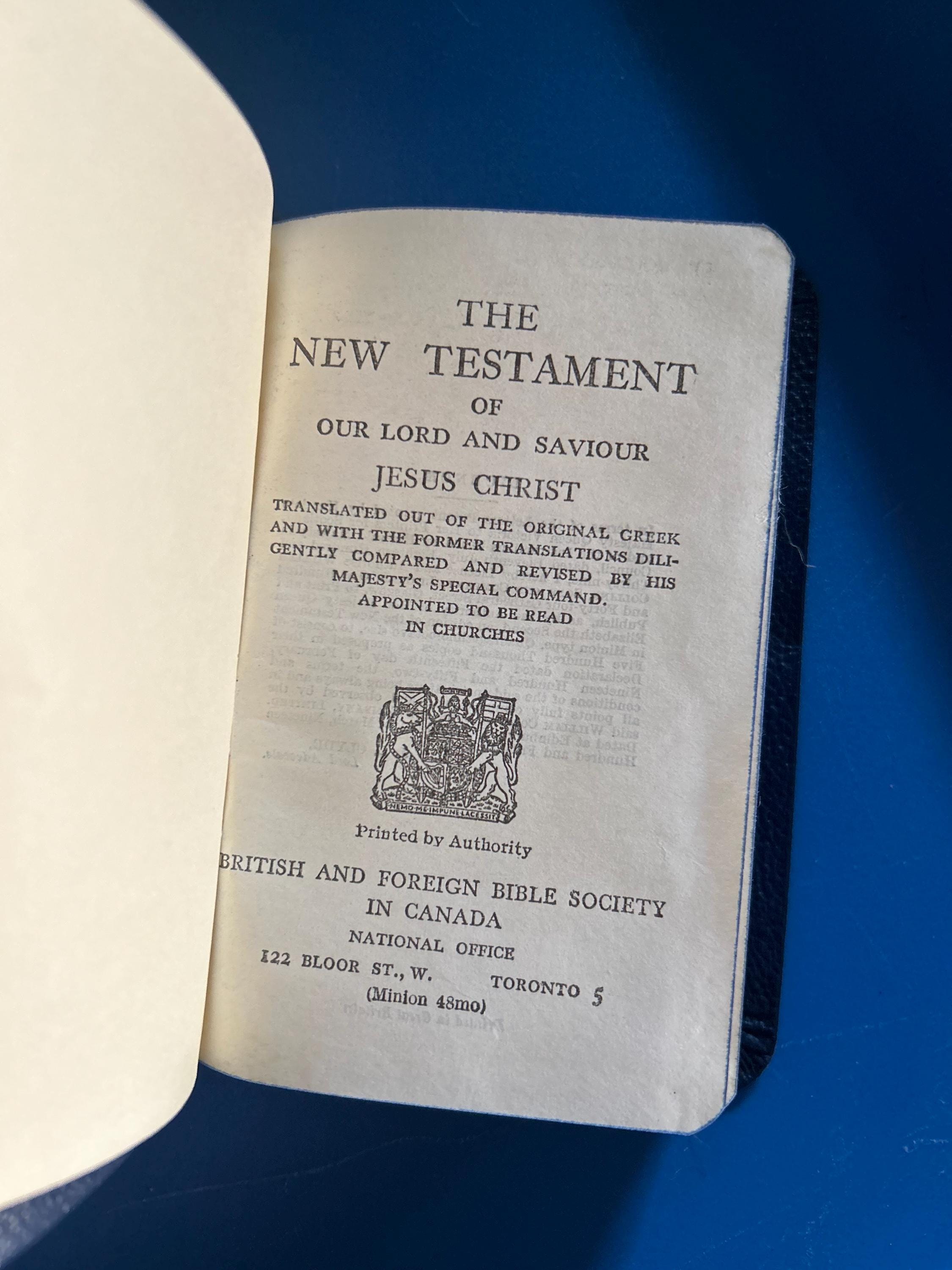 Antique 1925 the New Testament Pocket Bible - Etsy
