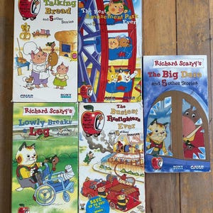 90's the Busy World of Richard Scarry's Collection of 5 VHS Movies ...