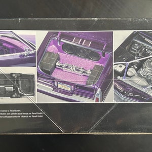 Custom Cadillac Lowrider Galaxie Purple New SEALED in Box Car Model Kit ...