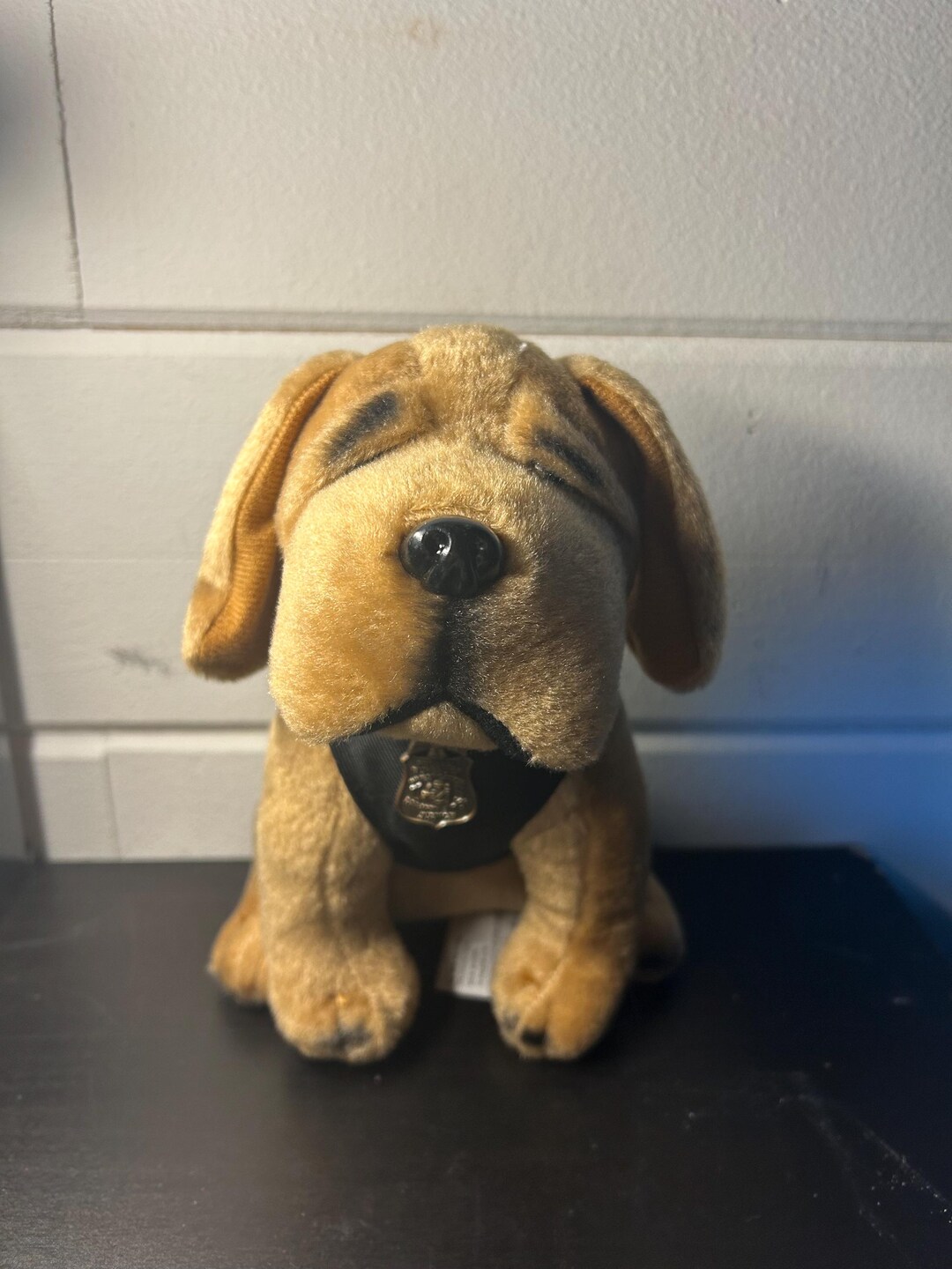 Department of Justice FBI K9 Hero Black Lab Dog 8" Plush Teddy With ...