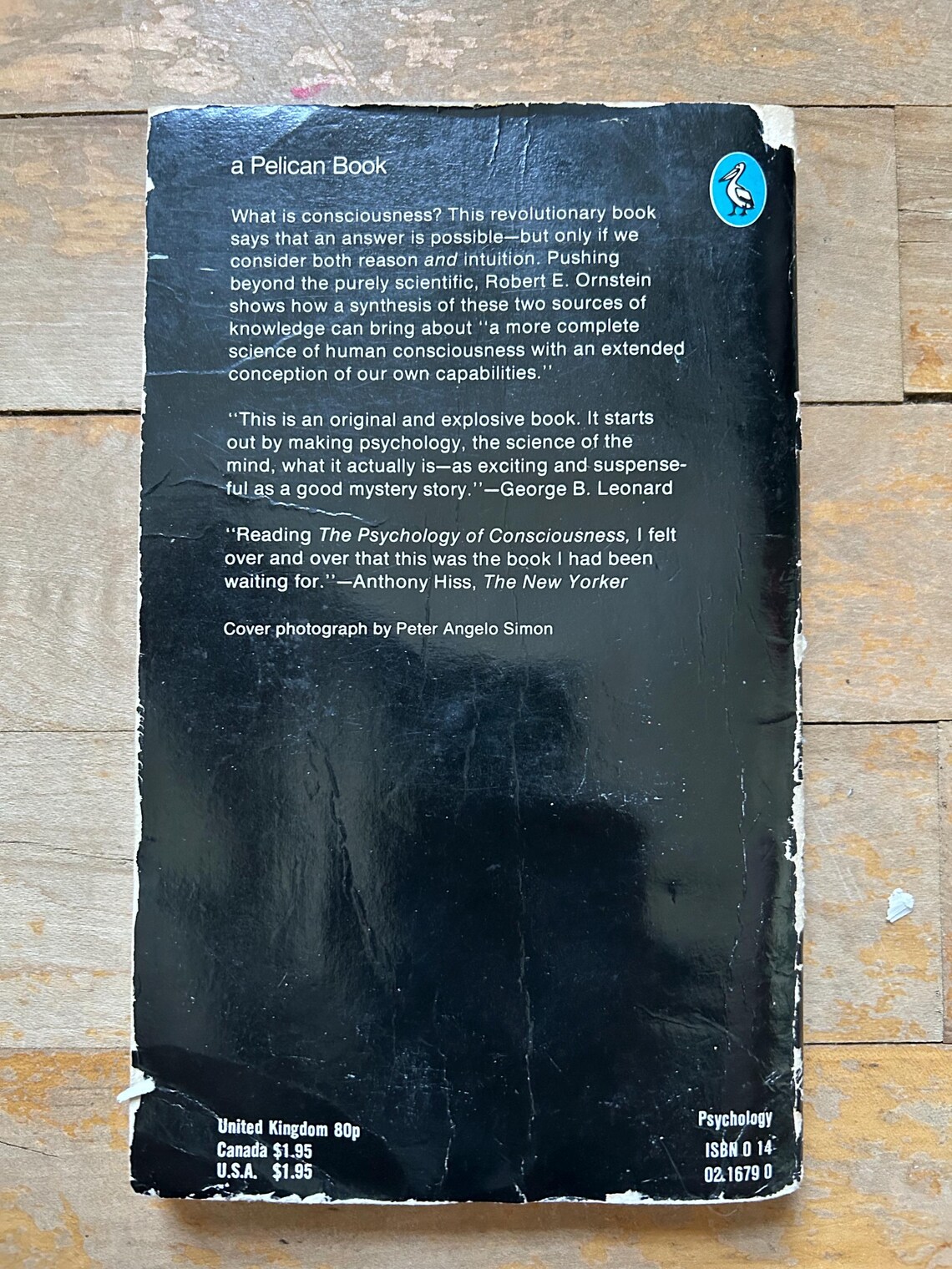 1981's the Psychology of Consciousness by Robert E.ornstein Vintage Novel Paperback - Etsy