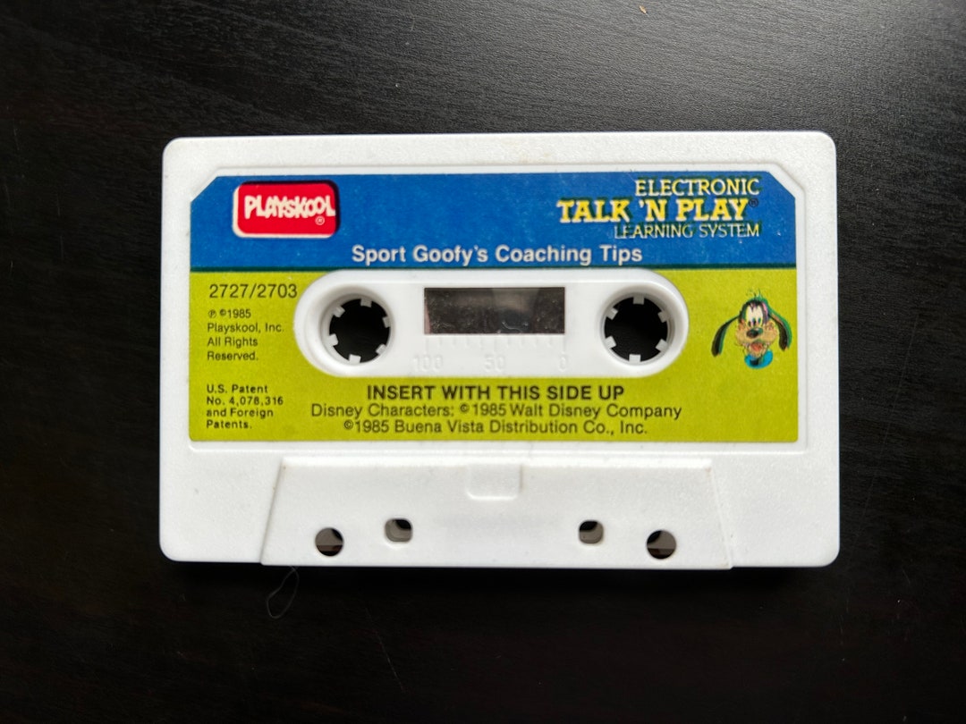 Vintage 1985's Playskool Toys Talk N Play Goofy Cassette Coaching Tips ...