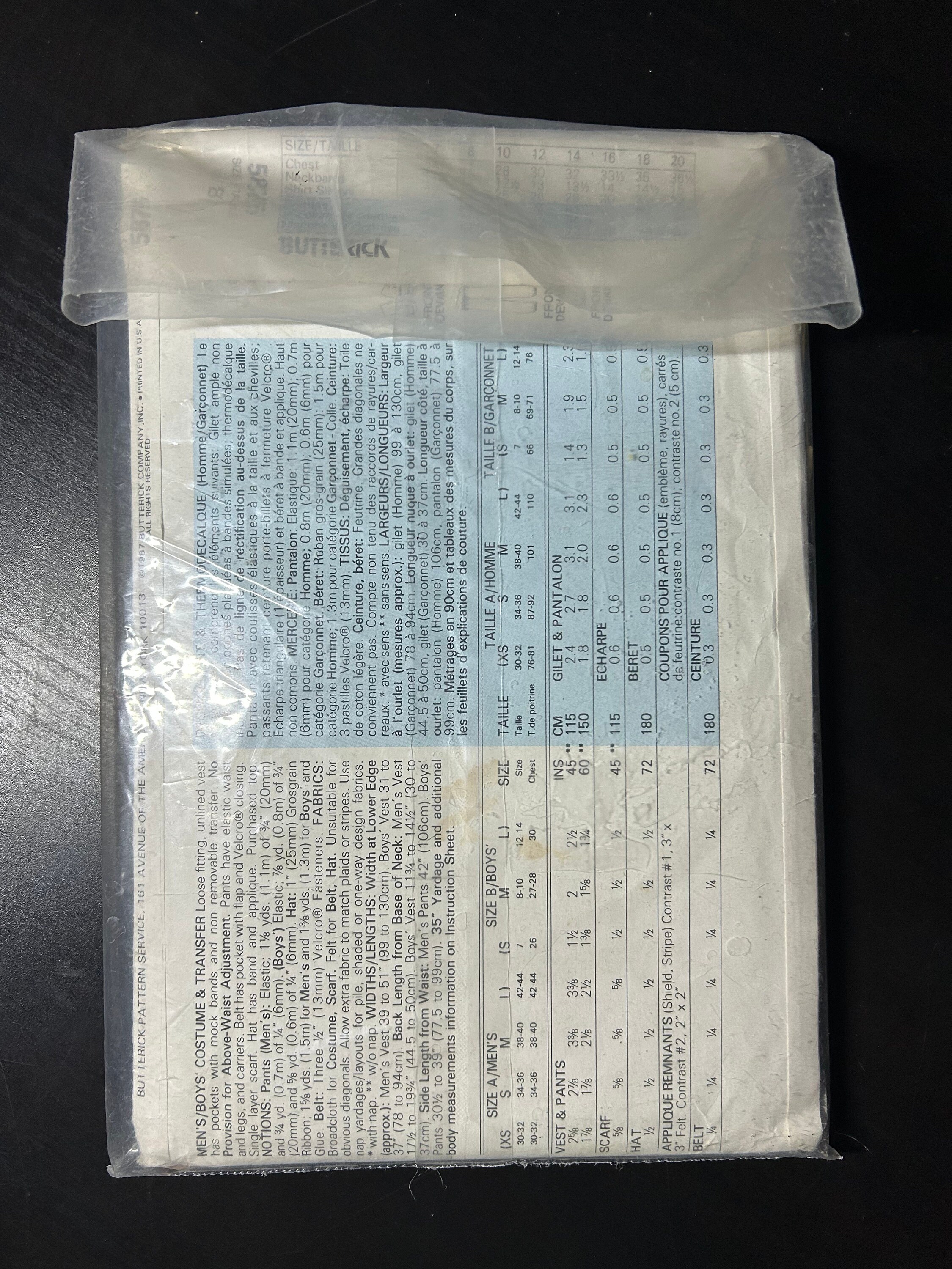 Vintage Butterick 5875 Sewing Pattern GI Joe Costume Child Sizes 7 - 14 ...