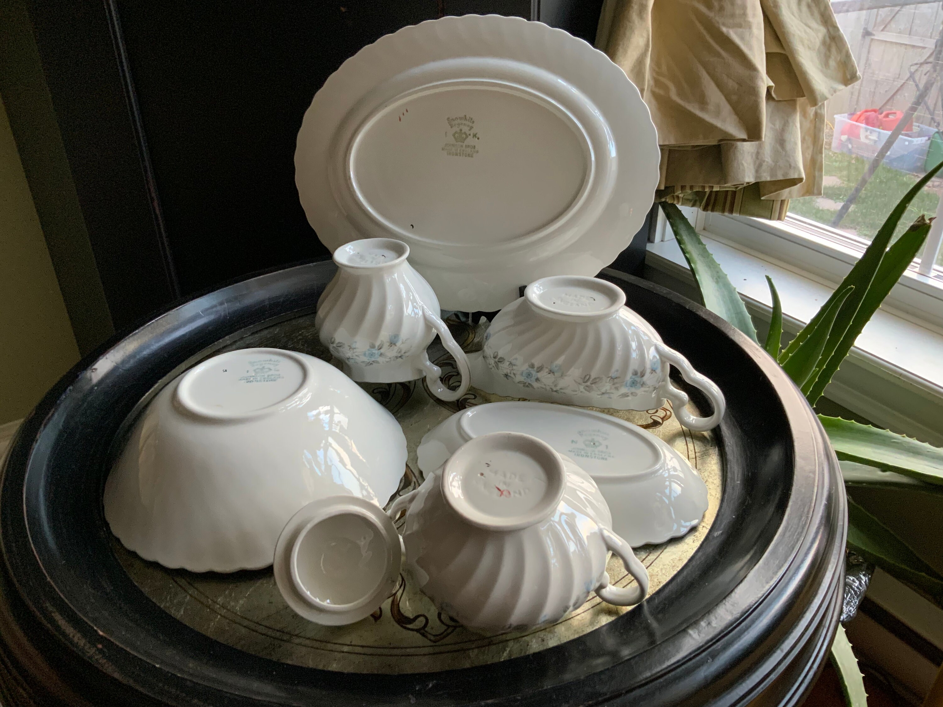 Hard to Find Johnson Bros Snow White Regency Serving Set ~ Serving ...
