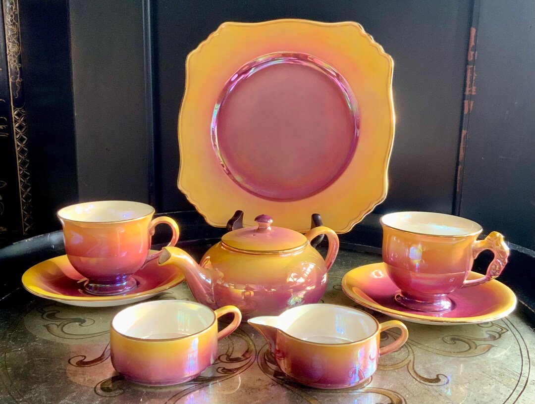 Fabulous 9pc Royal Winton Grimwades Lustre Ware Tea for Two Set ...