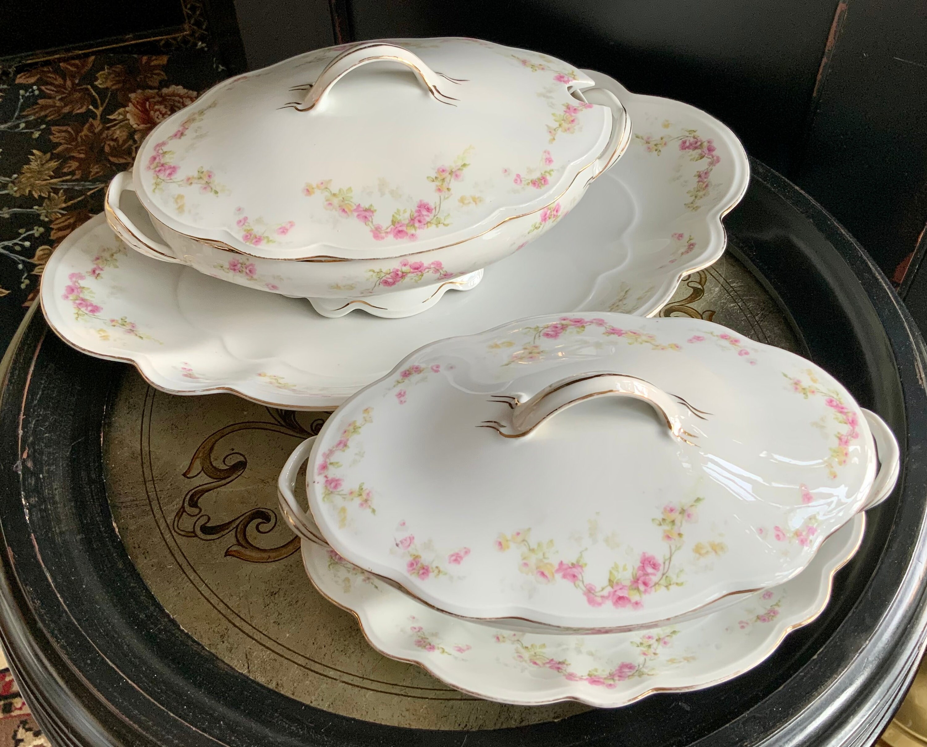 Incredible Antique 6 Piece MZ moritz Zdekauer Austria China - Etsy