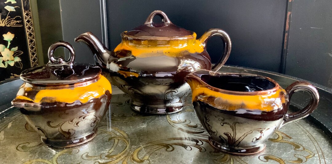 Enchanting Royal Canadian Art Pottery Tea Set ~ Includes Teapot With ...